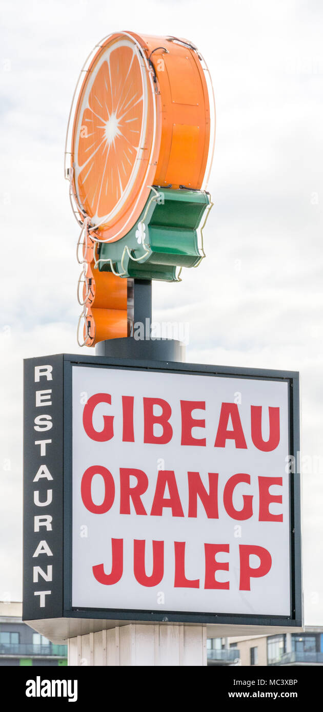 The Mythical Orange Julep Fast Food Restaurant in Montreal, Quebec ...