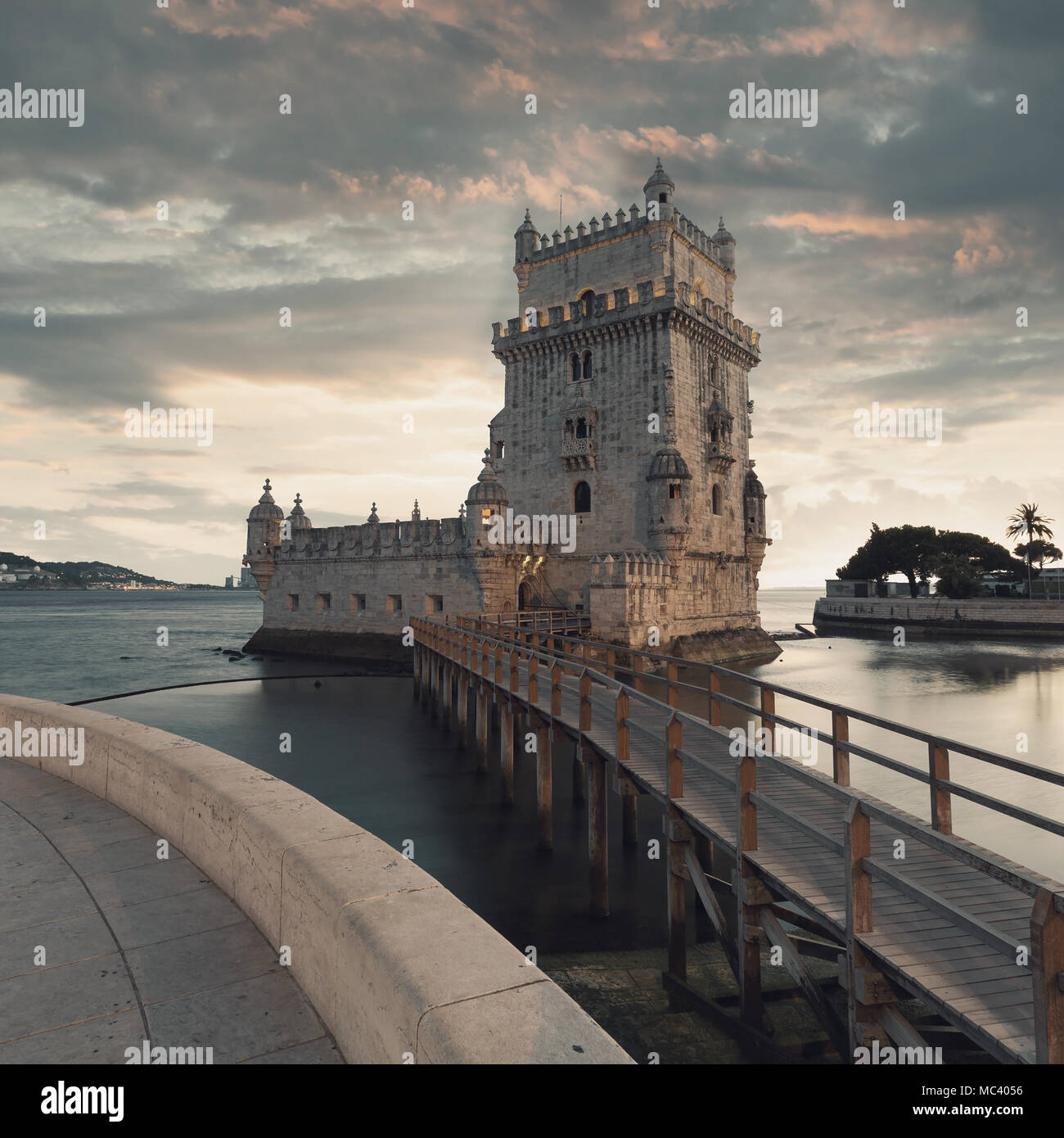 Belem Tower on the Tagus River Stock Photo - Alamy