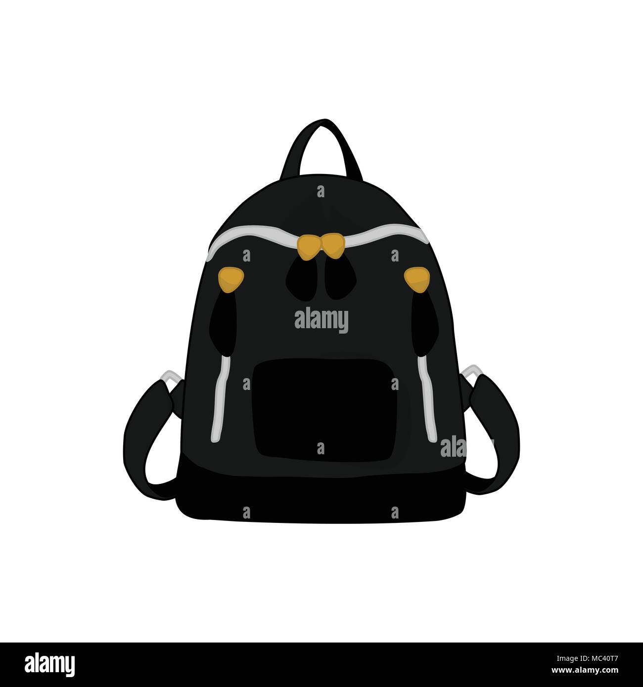 Black rucksac Stock Vector Images - Alamy