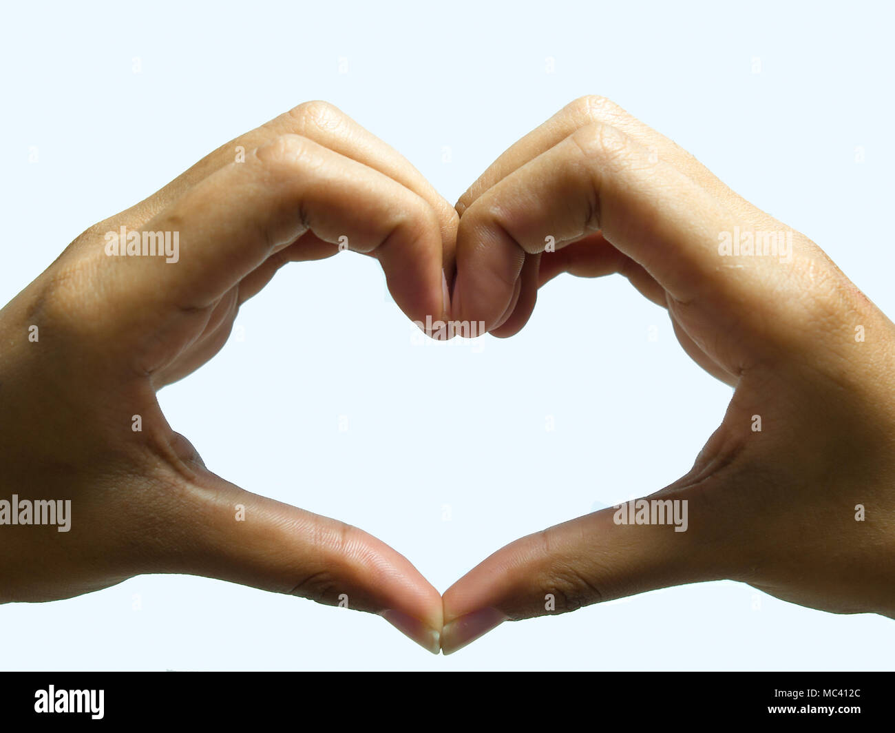 hands Heart ,Symbol of love between us Stock Photo - Alamy