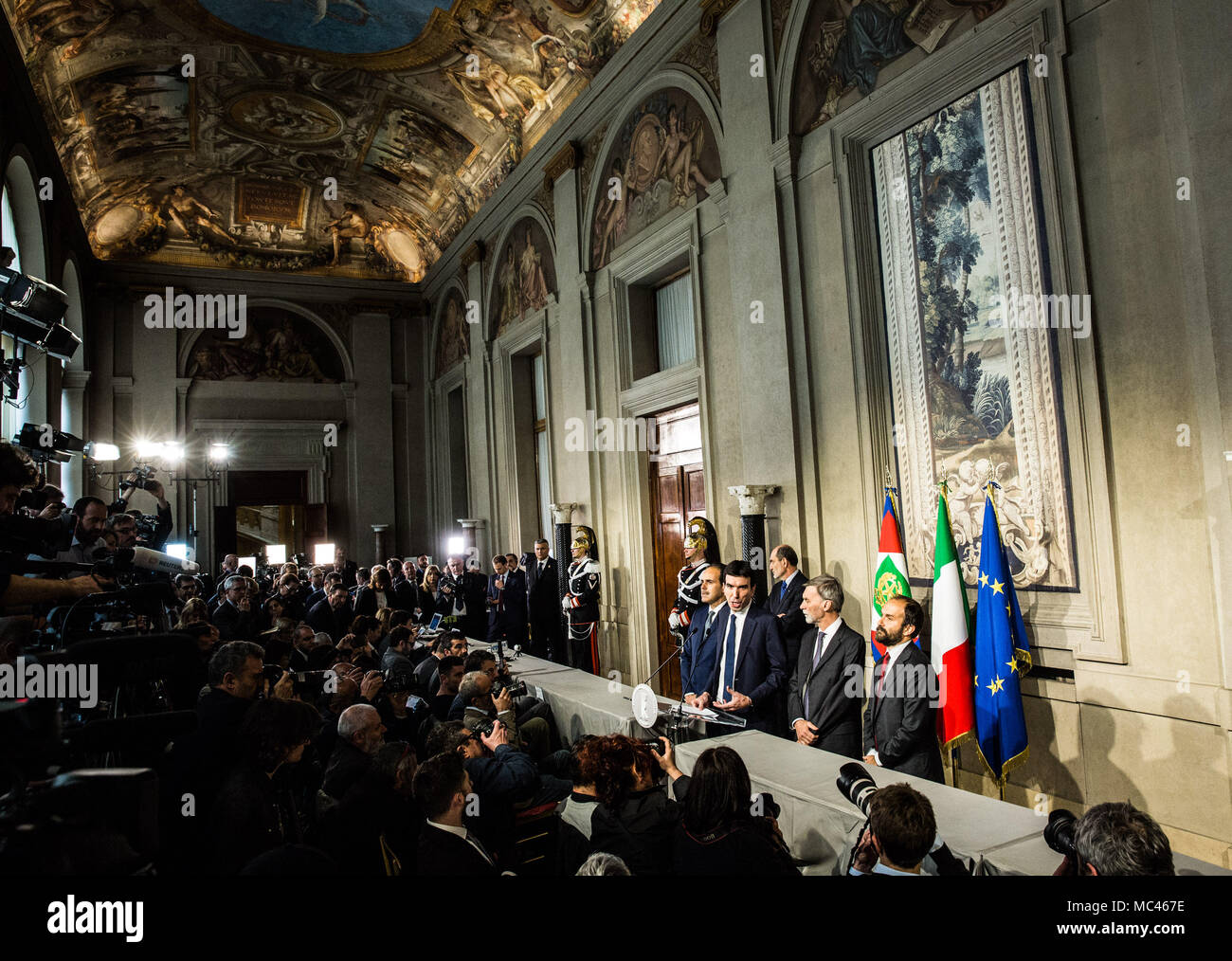 Secretary democratic party italy hi-res stock photography and images ...