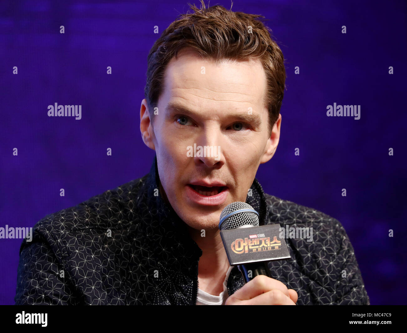 Seoul, South Korea. 13th Apr, 2018. Hollywood actor Benedict ...