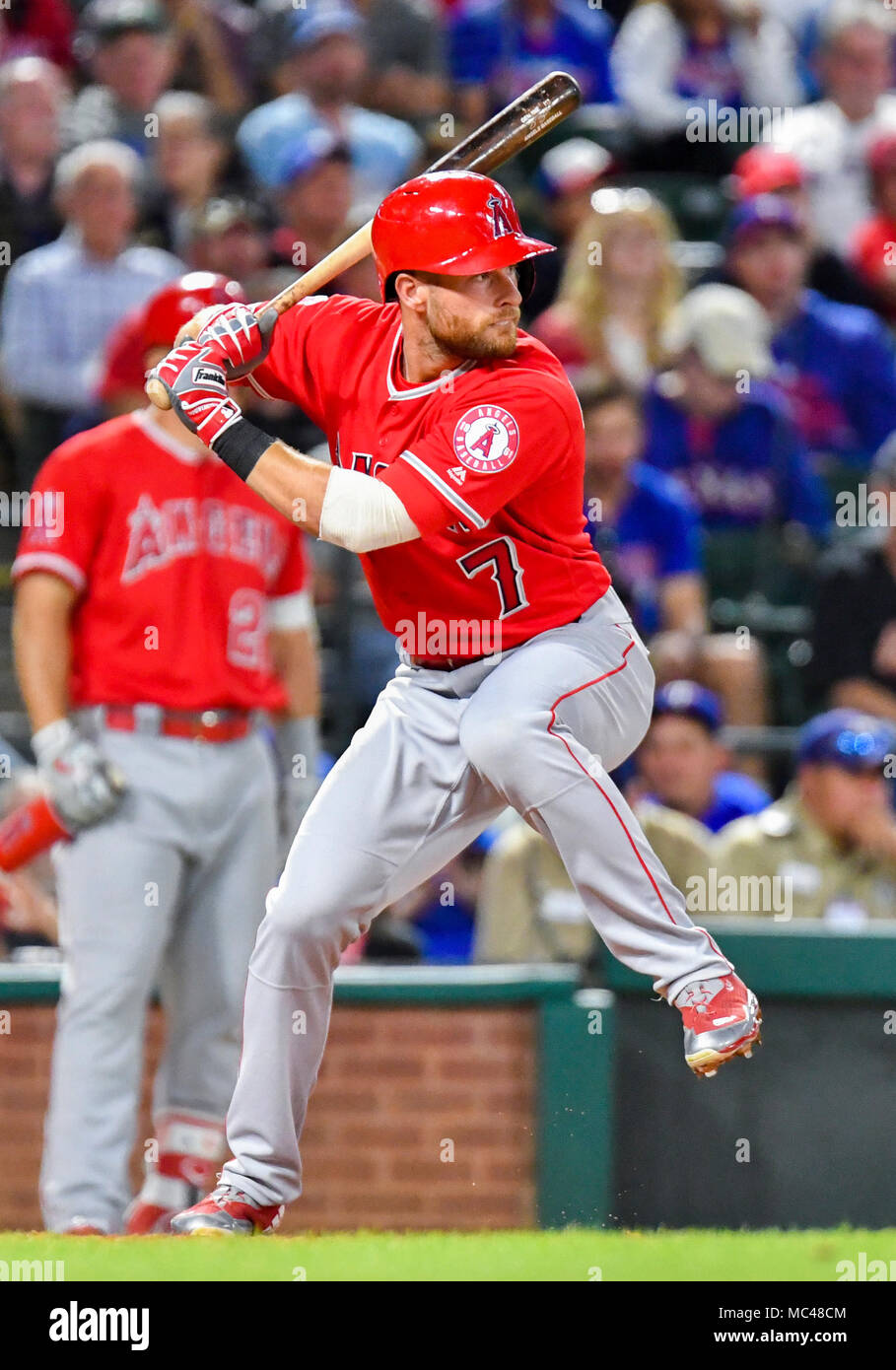 Apr 11, 2018: Los Angeles Angels third baseman Zack Cozart #7 during an ...