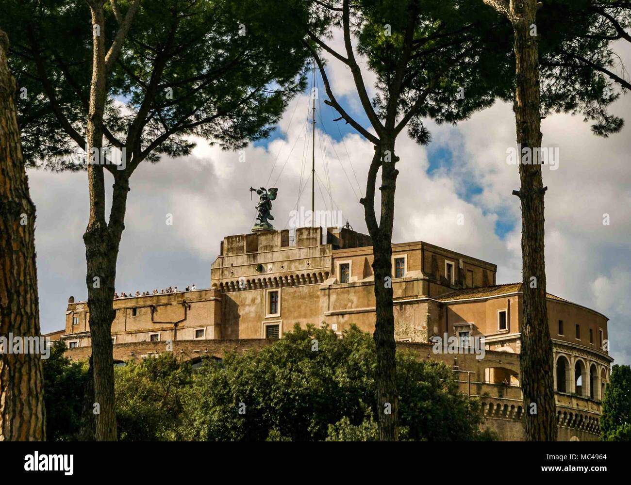 Rome, Italy. 14th Oct, 2004. Through the trees of Parco Adriano is the ...