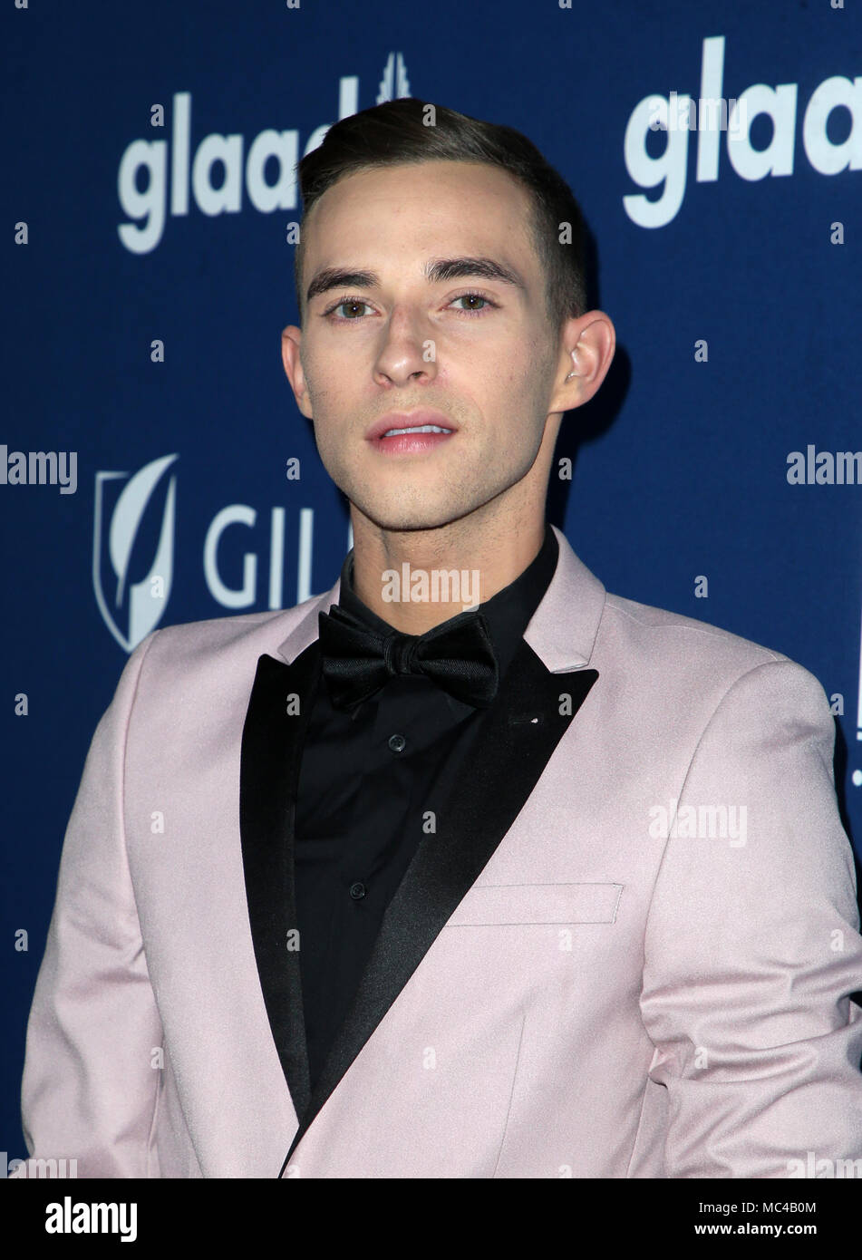 BEVERLY HILLS, CA - APRIL 12: Adam Rippon, At the 29th Annual GLAAD ...