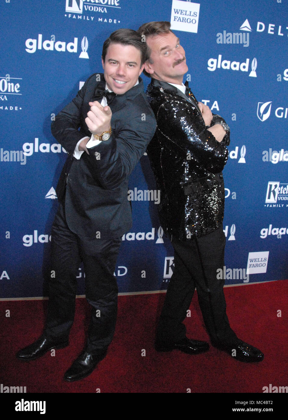 Beverly Hills, California, USA. 12th April, 2018. (L-R) Actors David ...