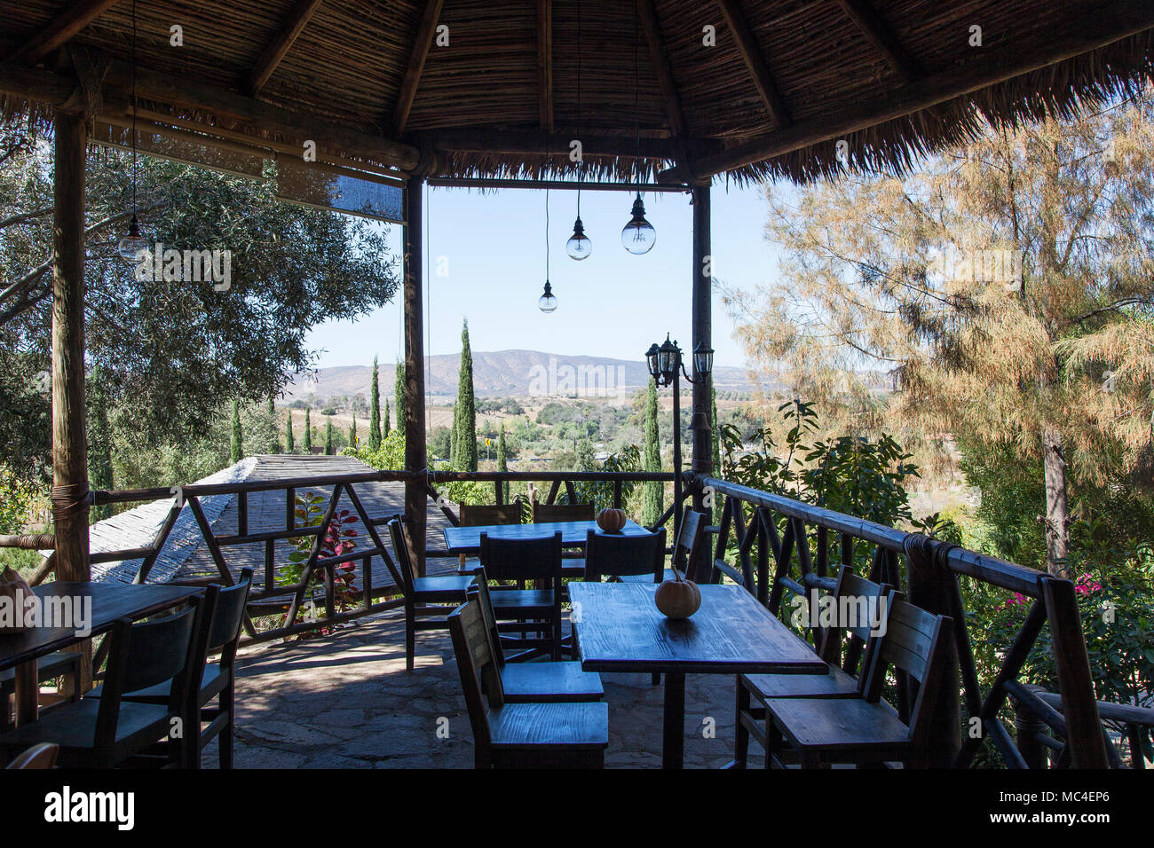 The dining room at Malva, Valle de Guadalupe, Baja California, Mexico ...