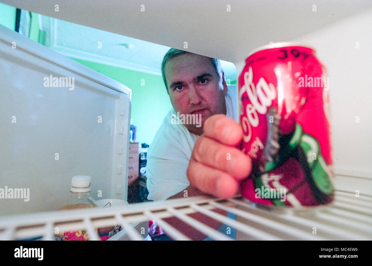 A man who was addicted to Coca-Cola, at one point drinking 60 cans per ...