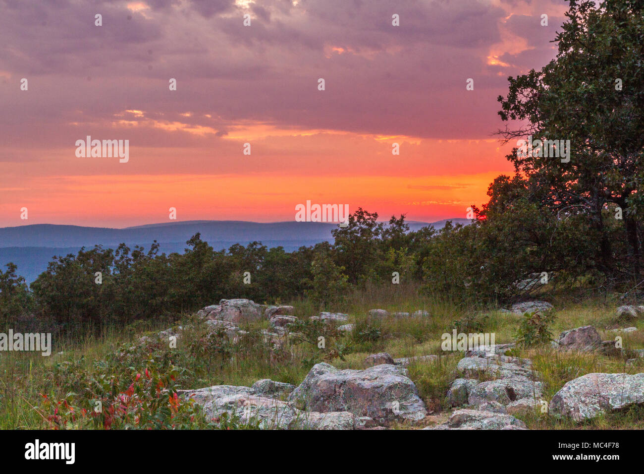 Sunset in Missouri Stock Photo - Alamy
