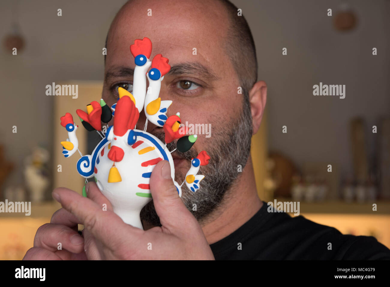 Marco Brunetti, craftsman of traditional whistle Stock Photo - Alamy