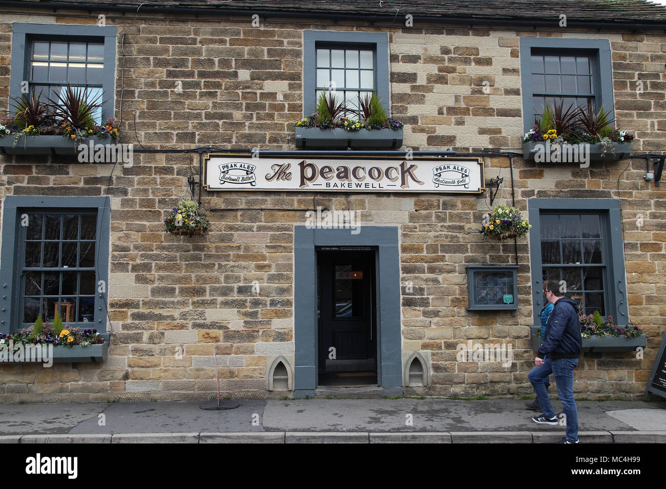 The Peacock pub and eatery at Bakewell in the Peak District National ...