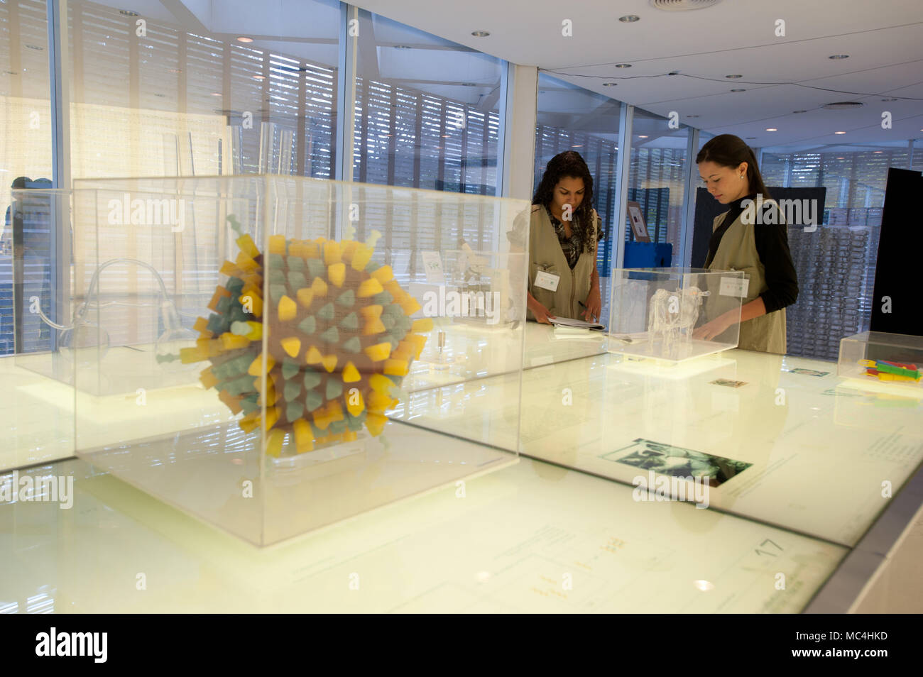 Interior of microbiology museum Stock Photo - Alamy