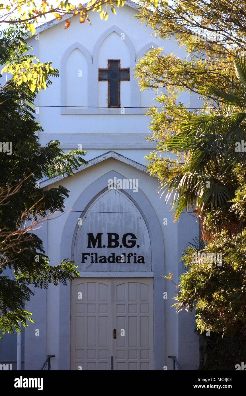 The church of the Mennonite brothers of Philadelphia Stock Photo - Alamy