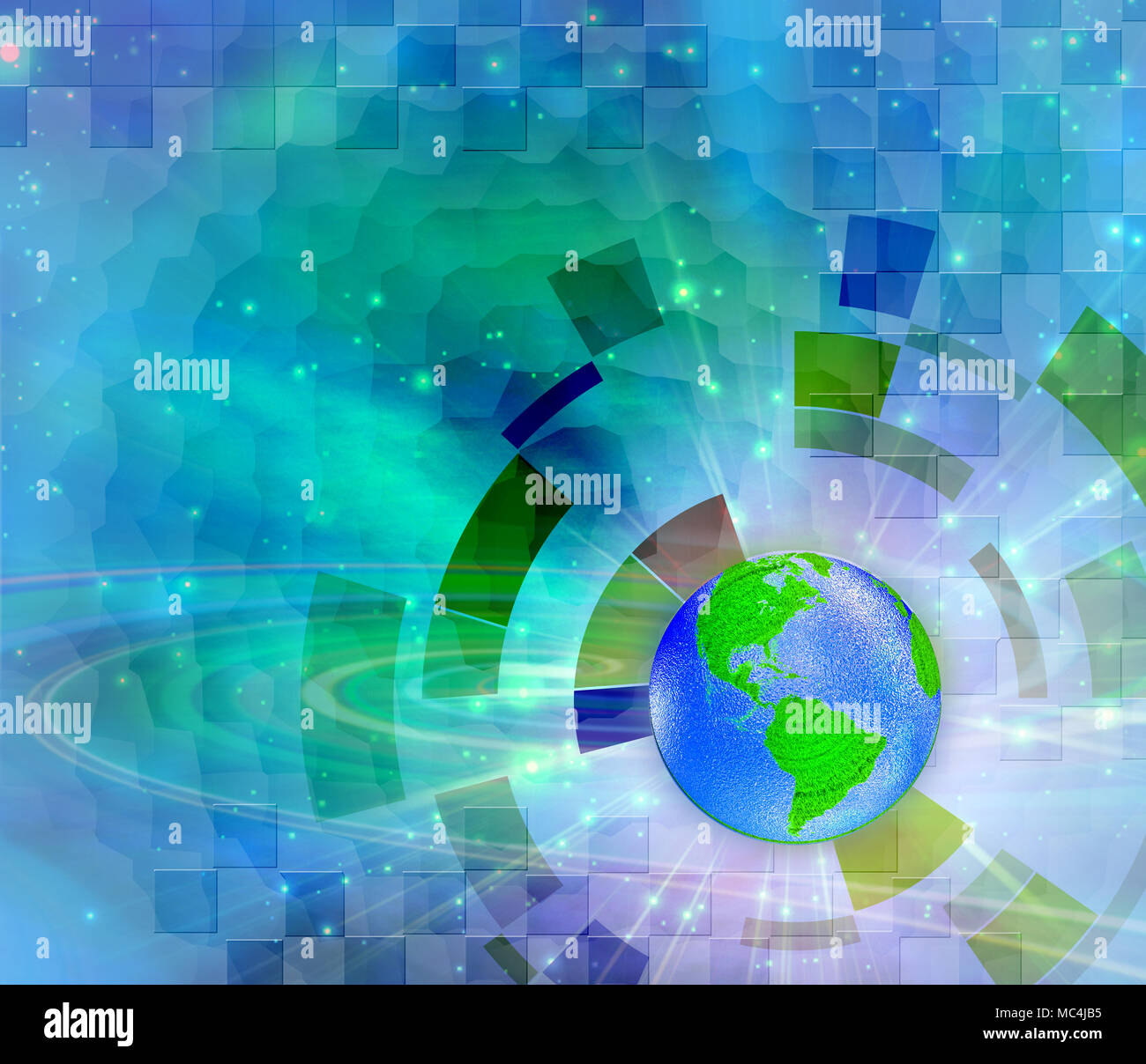 Abstract background and planet Earth Stock Photo - Alamy
