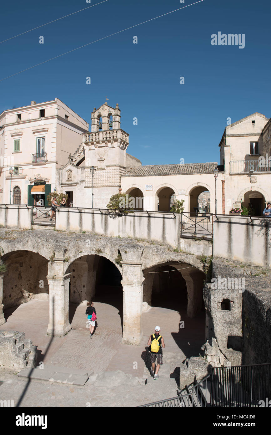 Matera. Piazza Vittorio Veneto Stock Photo - Alamy