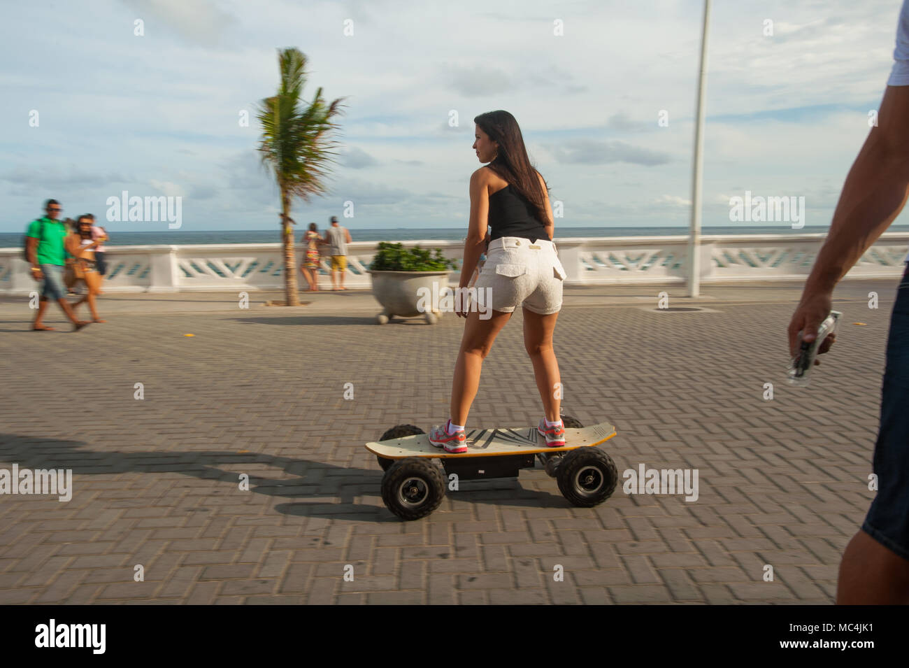 Skating at Farol da Barra. salvador de Bahia. Brazil Stock Photo - Alamy