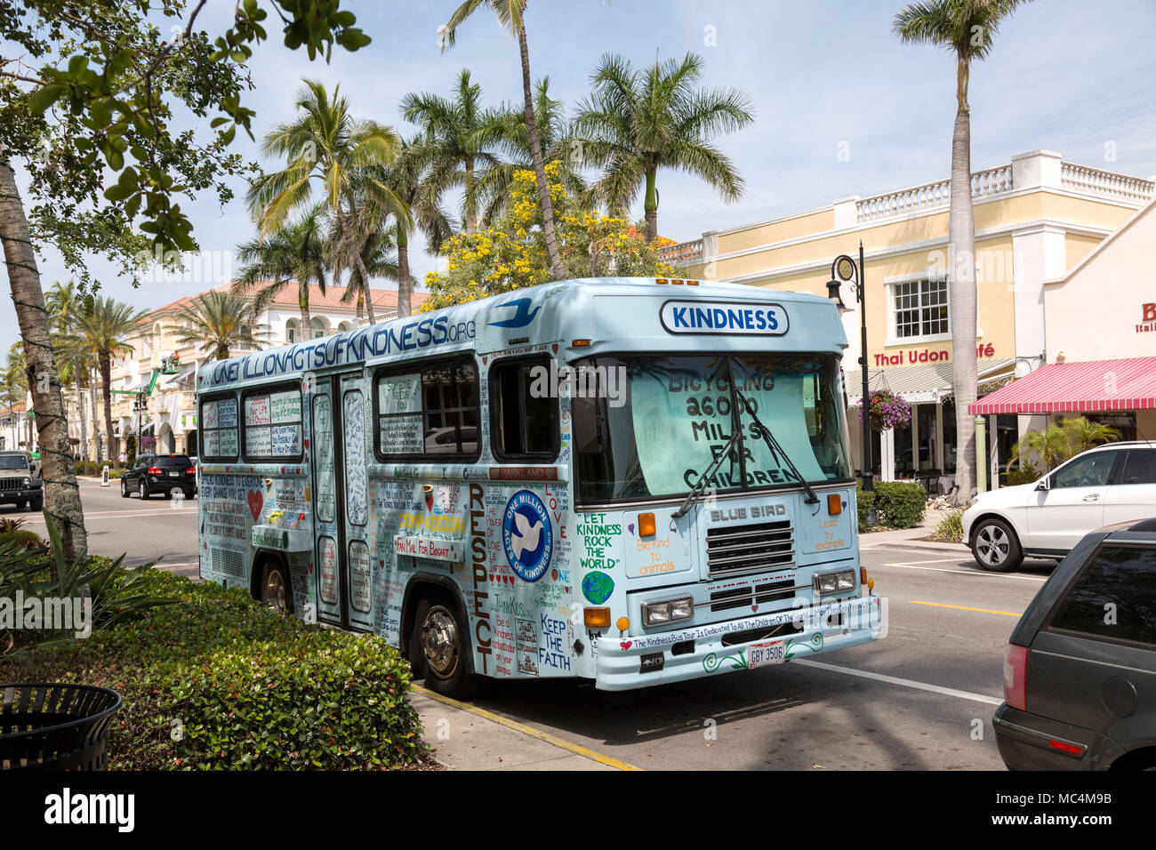 Painted bus with words of kindness hi-res stock photography and images ...