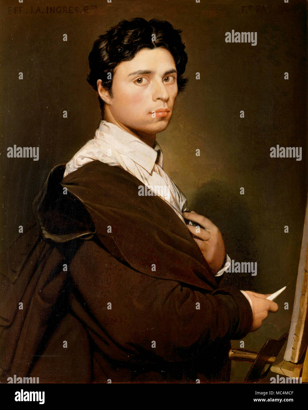 Jean Auguste Dominique Ingres, Autoportrait a Vingt-Quatre Ans 1804 ...
