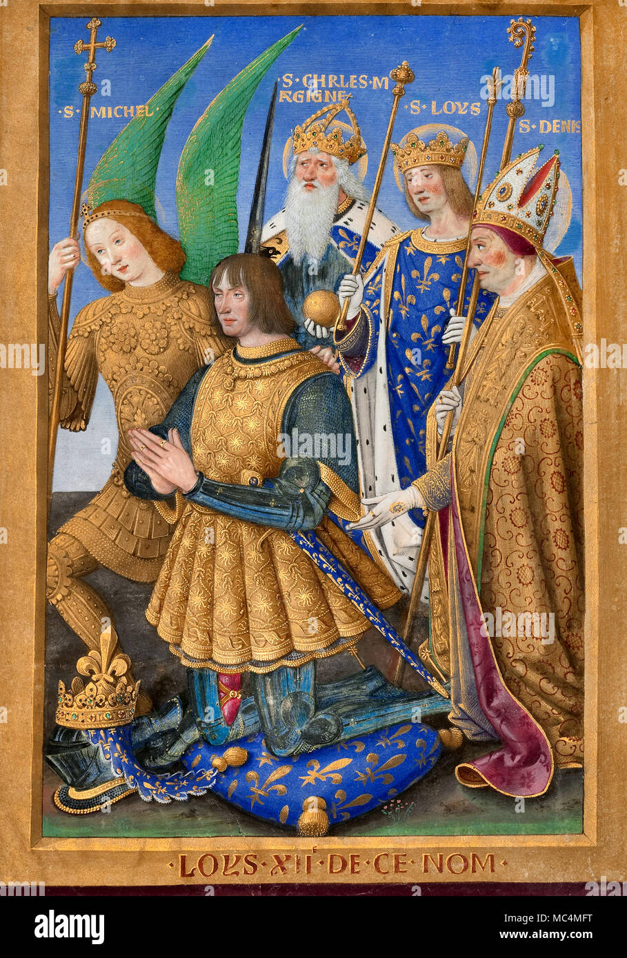 Jean Bourdichon, Louis XII of France Kneeling in Praye 1498-1499 ...