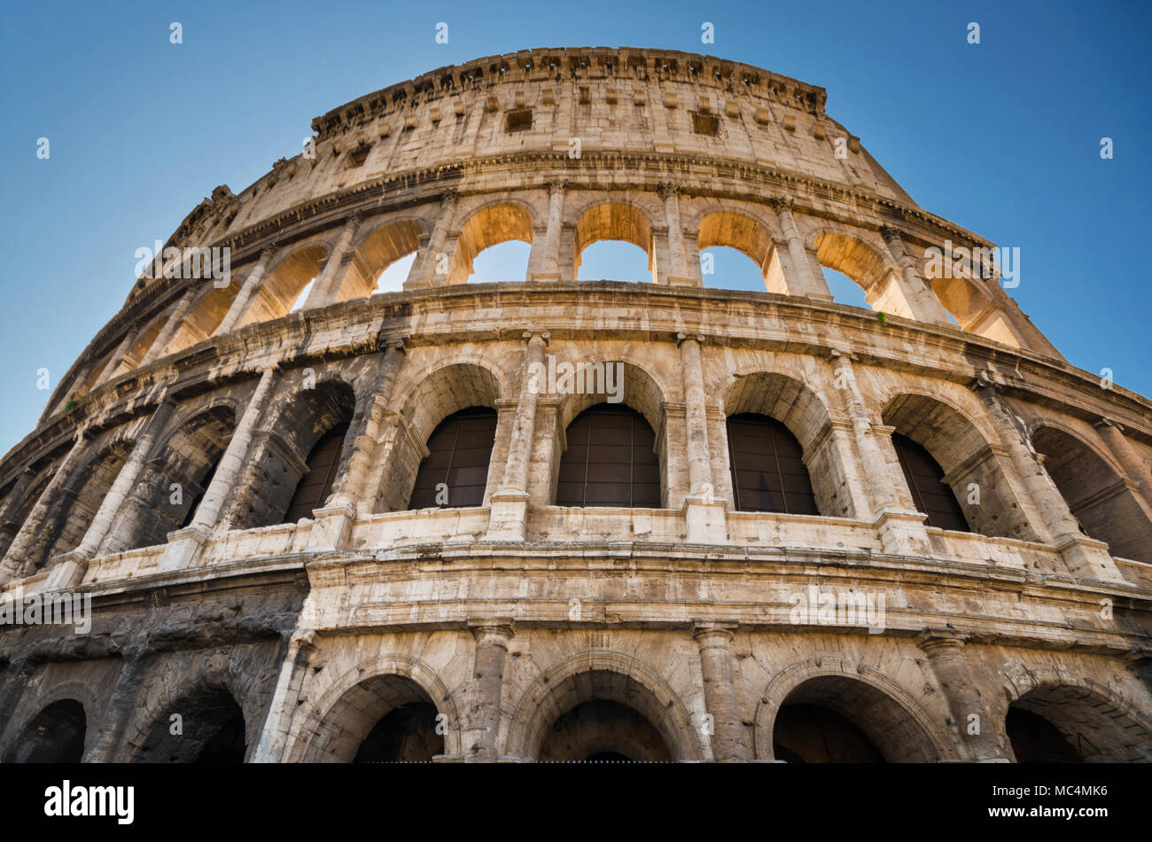Famous landmark Roman colosseum Stock Photo - Alamy
