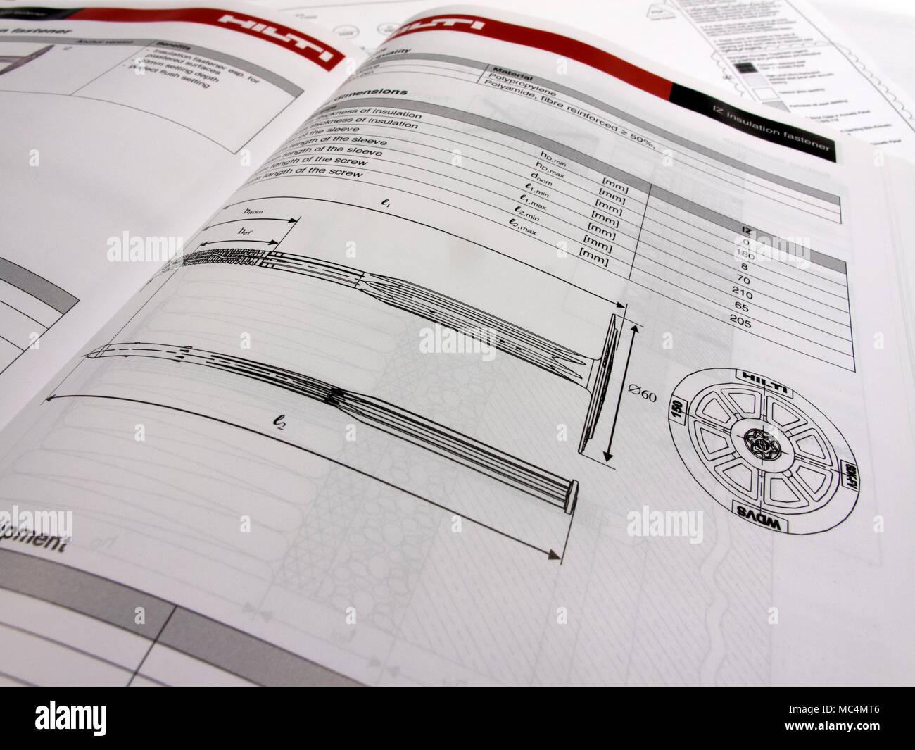fastener technical data sheet for fixings used in the construction ...