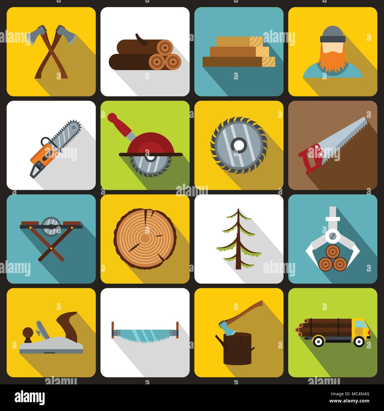 Deforestation logging truck Stock Vector Images - Alamy