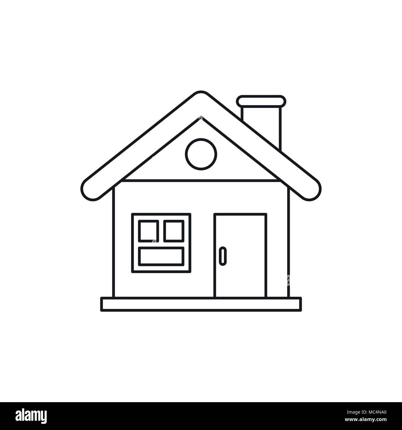 House icon, outline style Stock Vector Image & Art - Alamy