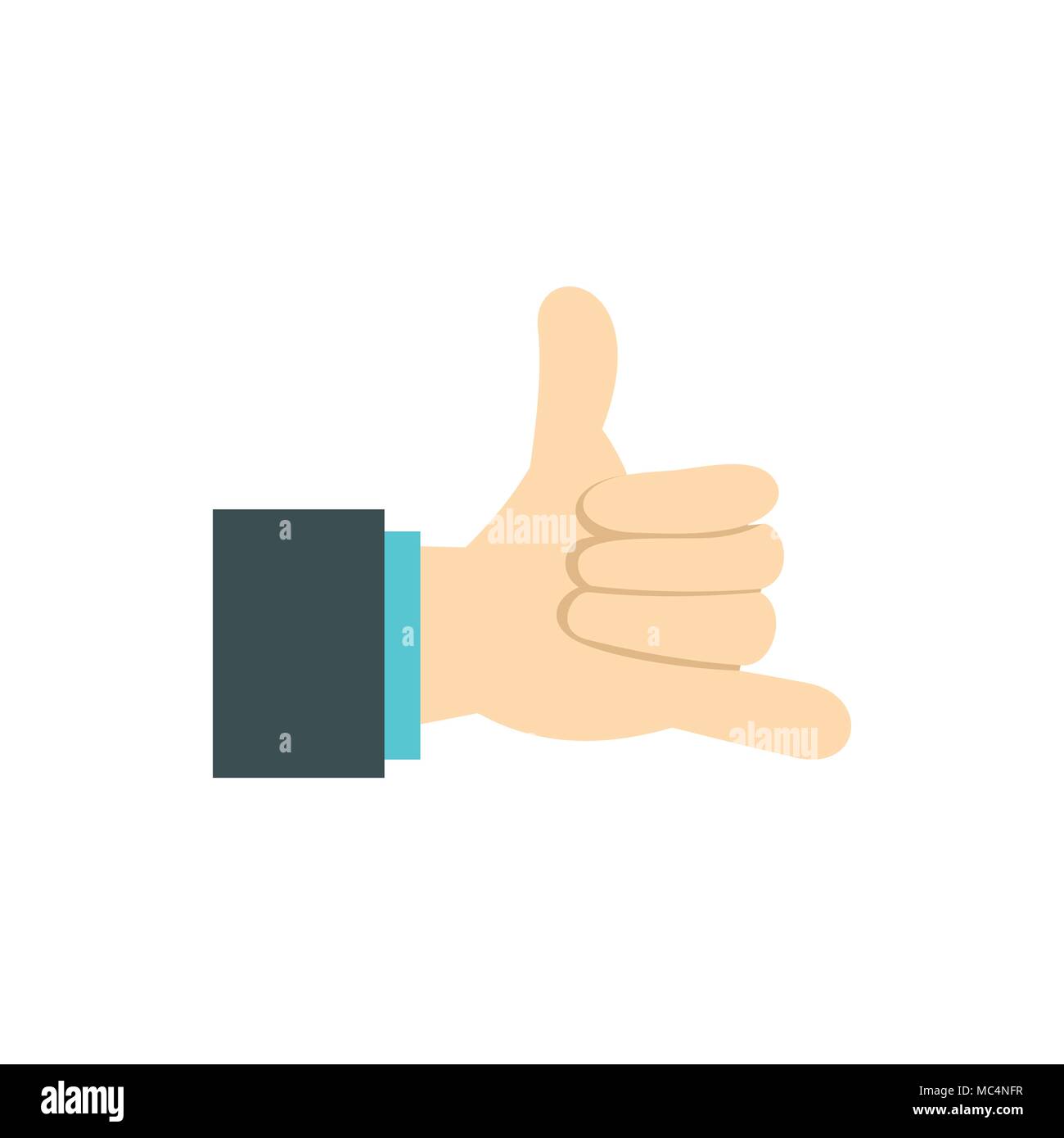 Shaka hand gesture color Stock Vector Images - Alamy