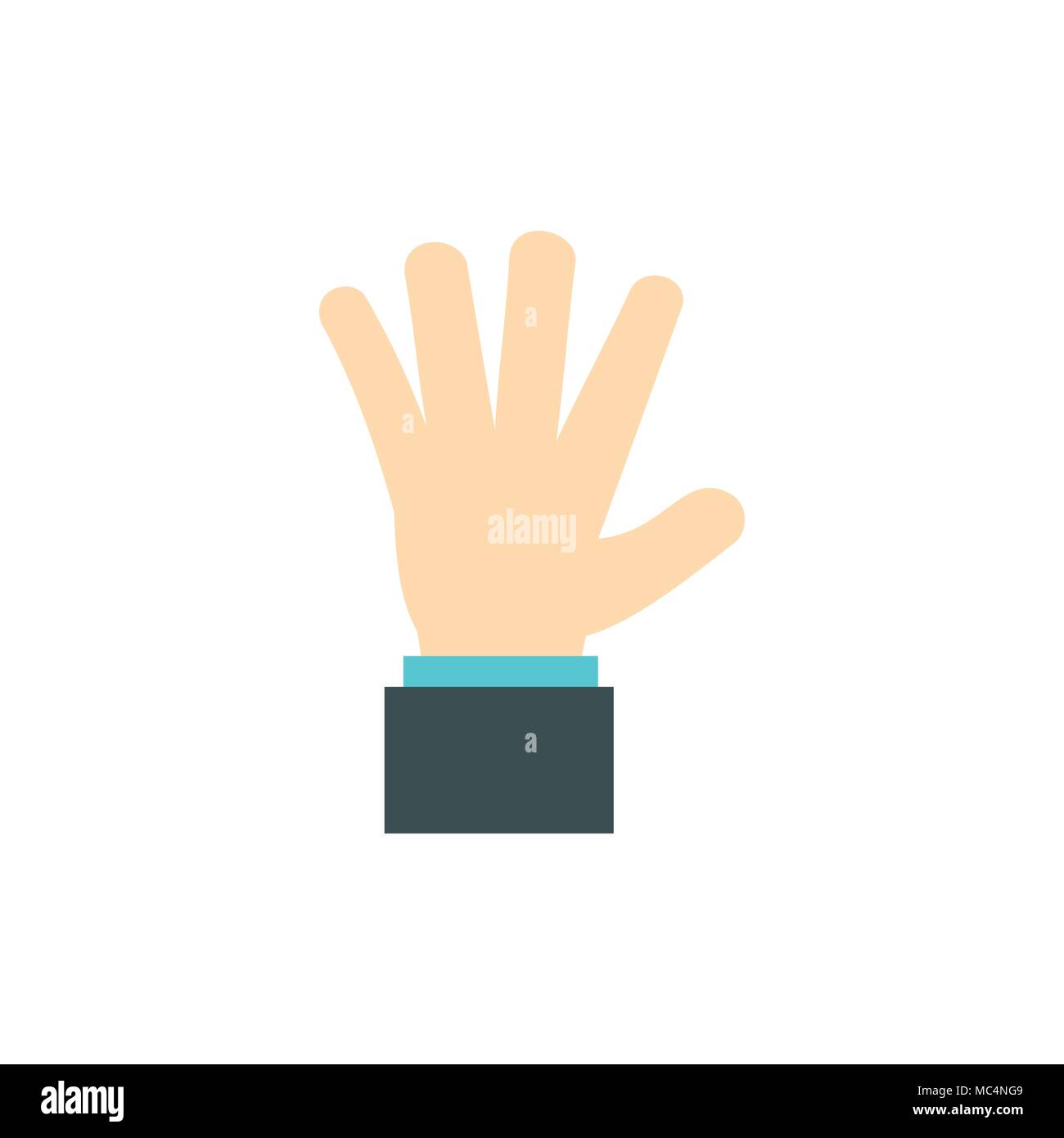 Palm up icon, flat style Stock Vector Image & Art - Alamy