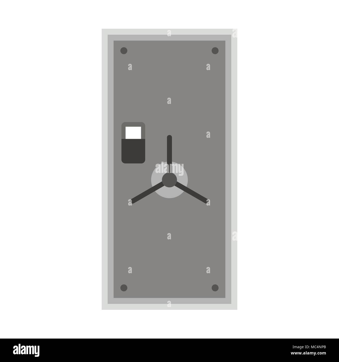 Steel safe door icon, flat style Stock Vector Image & Art - Alamy