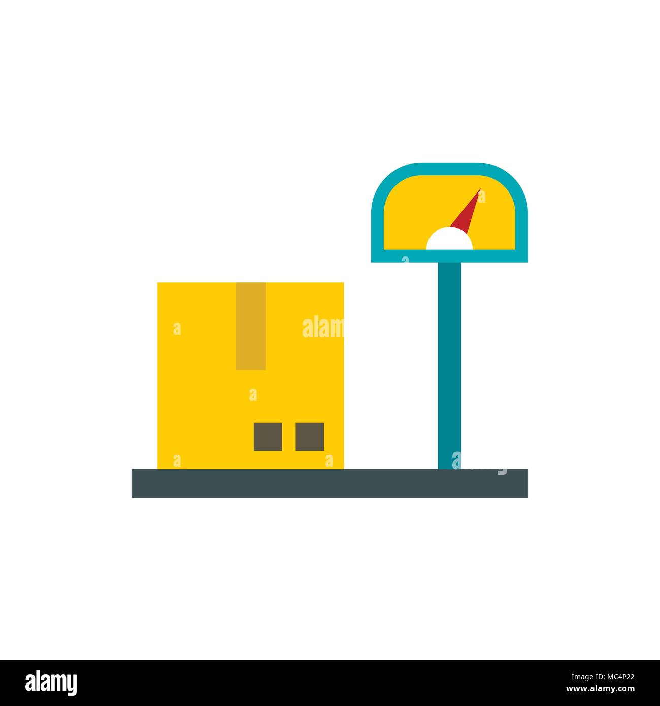 Scales for cargo icon, flat style Stock Vector Image & Art - Alamy