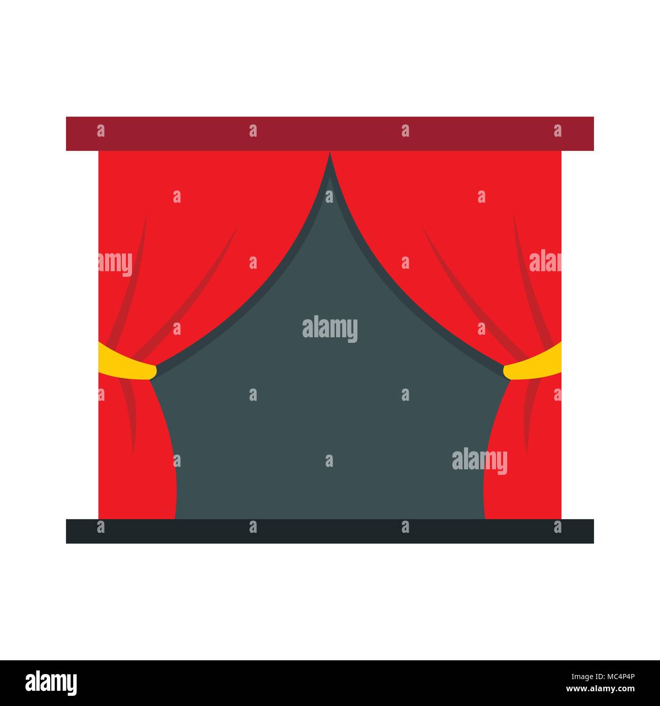 Red theatre curtains Cut Out Stock Images & Pictures - Alamy