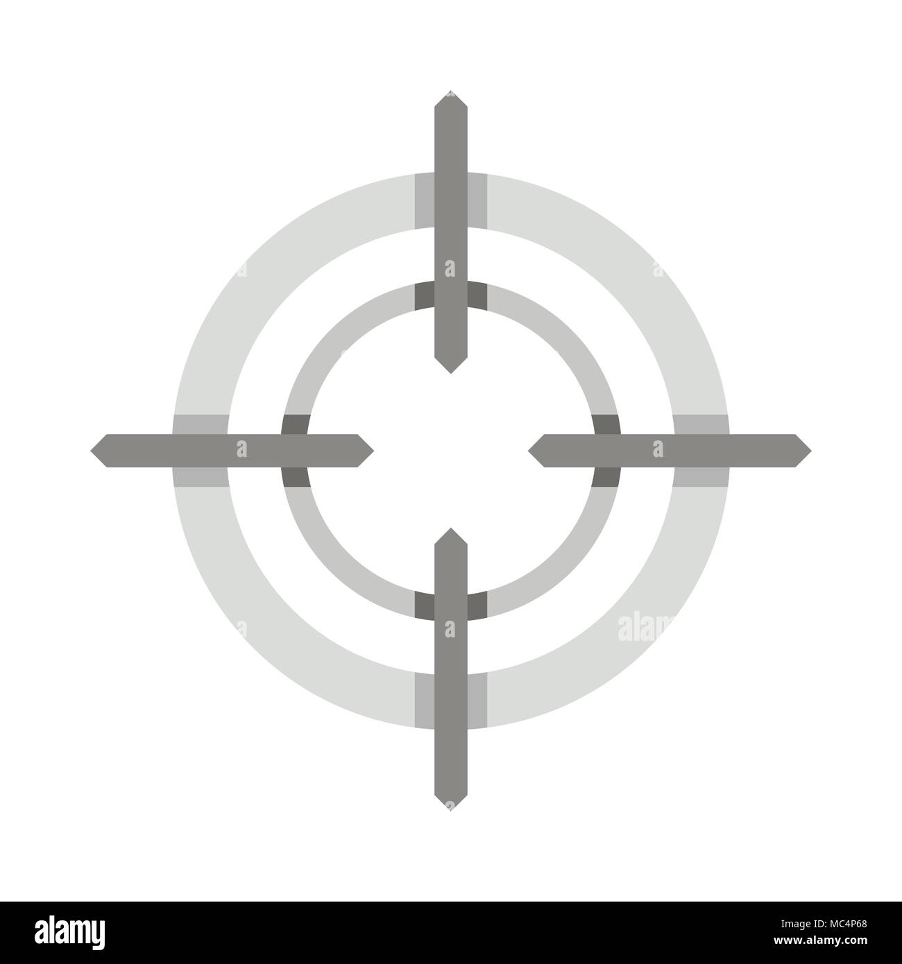 Crosshair reticle icon, flat style Stock Vector Image & Art - Alamy