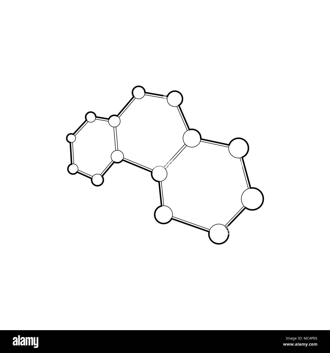 Molecules icon, outline style Stock Vector Image & Art - Alamy