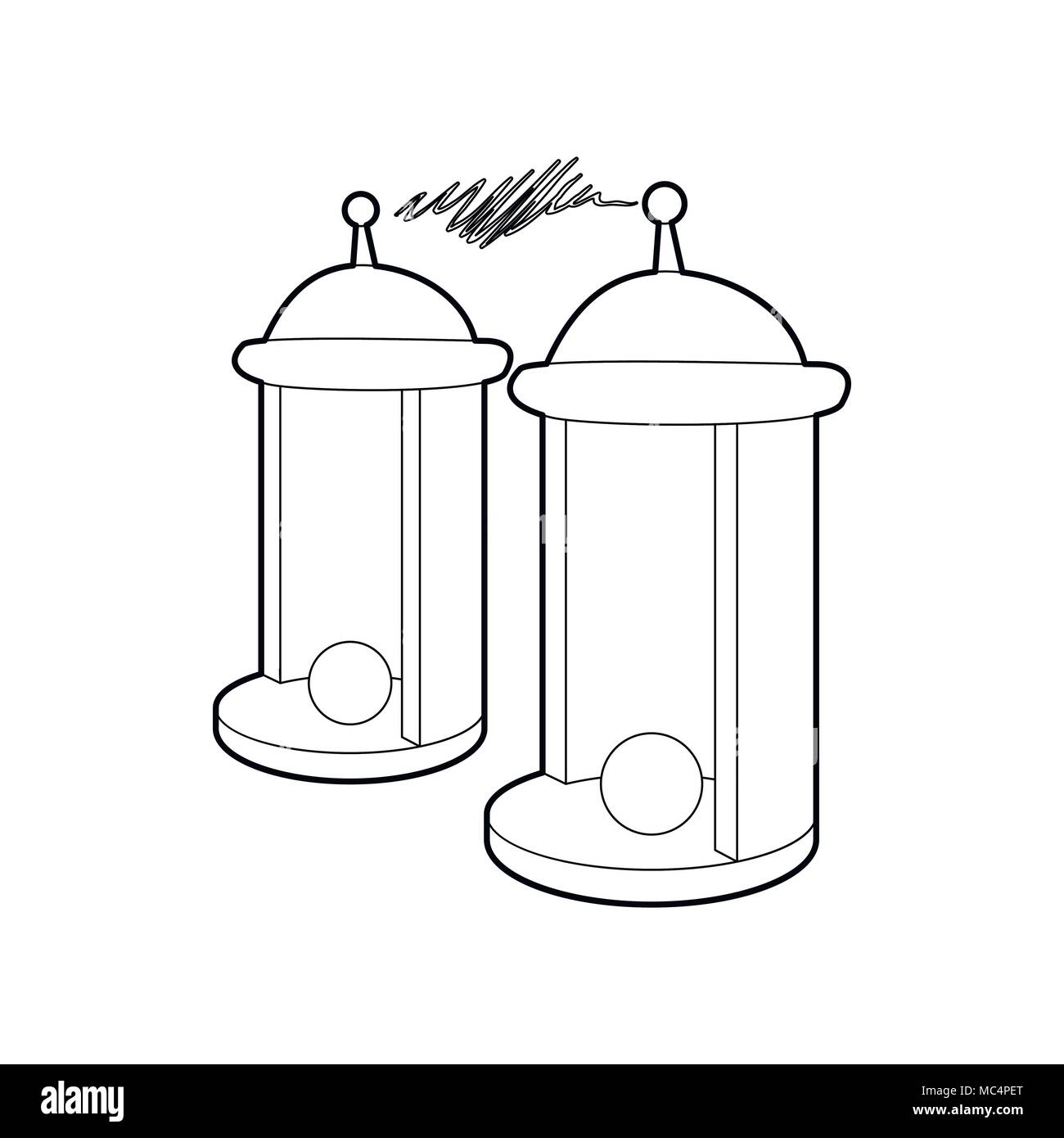 Electrical impulses icon, outline style Stock Vector Image & Art - Alamy