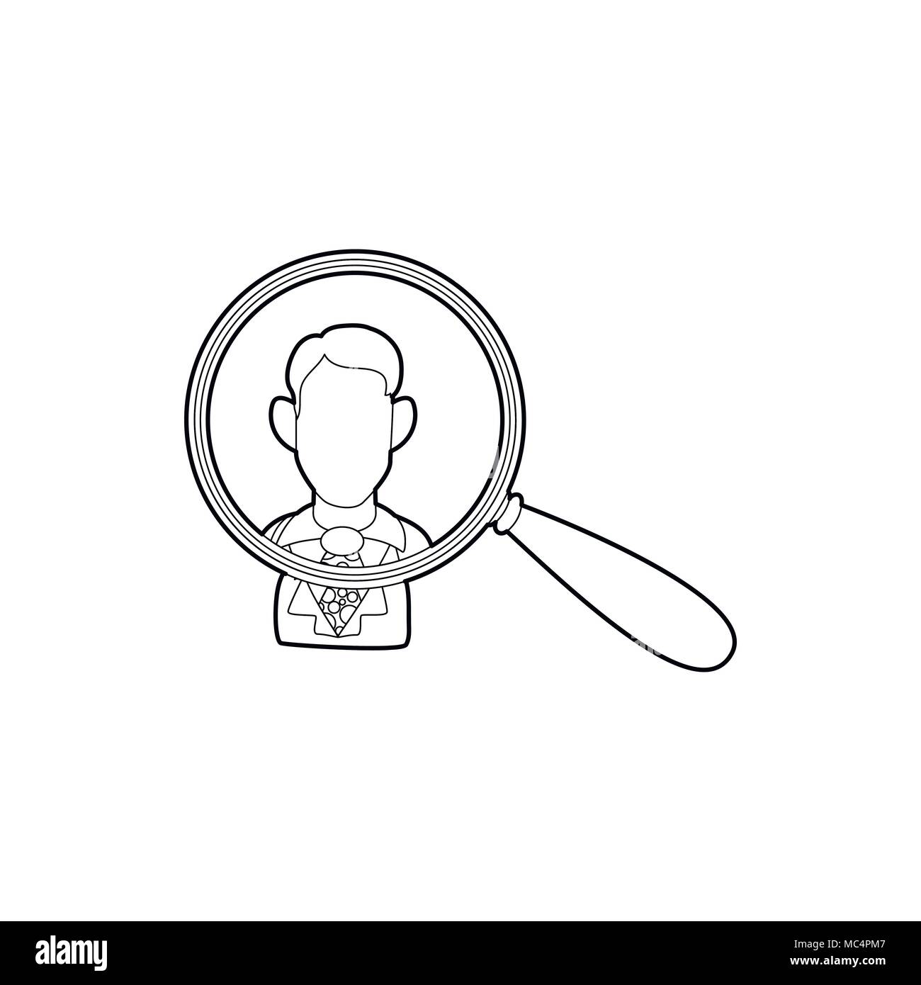 Businessman under magnifying glass hi-res stock photography and images ...
