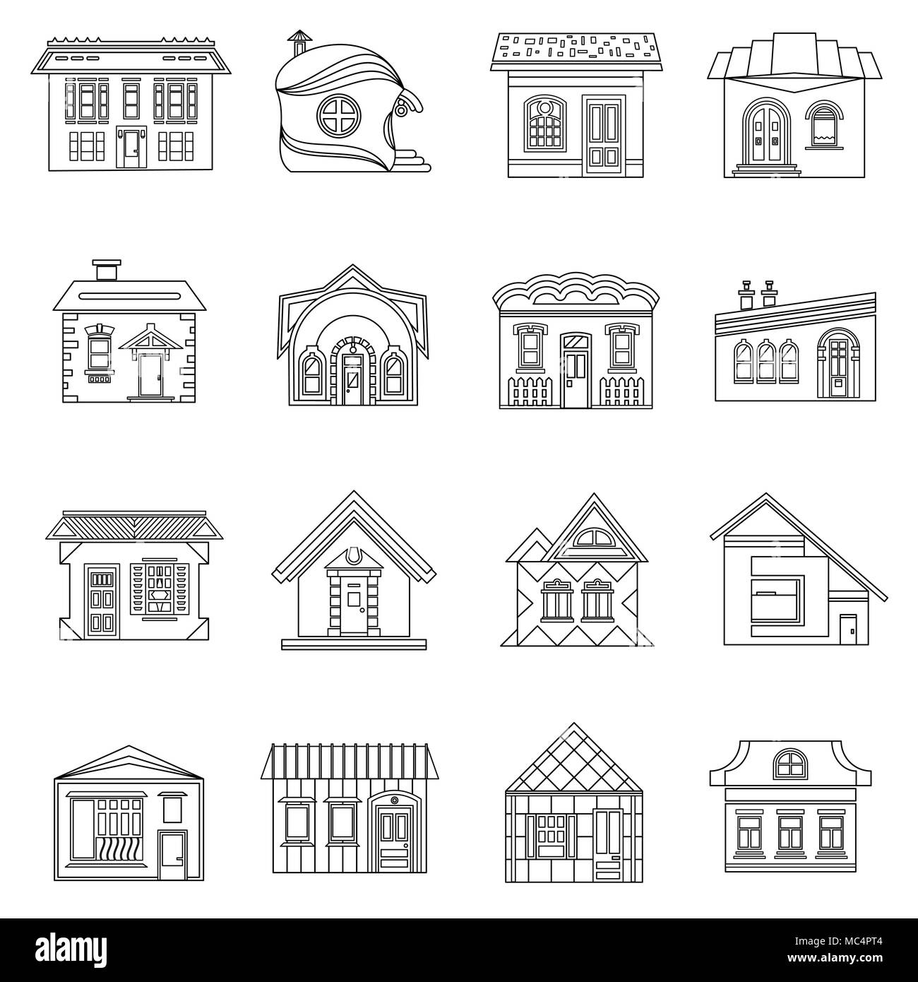 Nice residential house in Stock Vector Images - Alamy