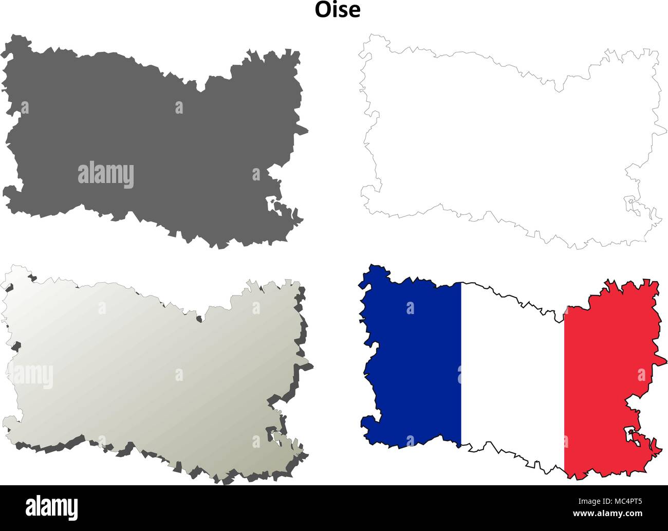 Map of oise Stock Vector Images - Alamy
