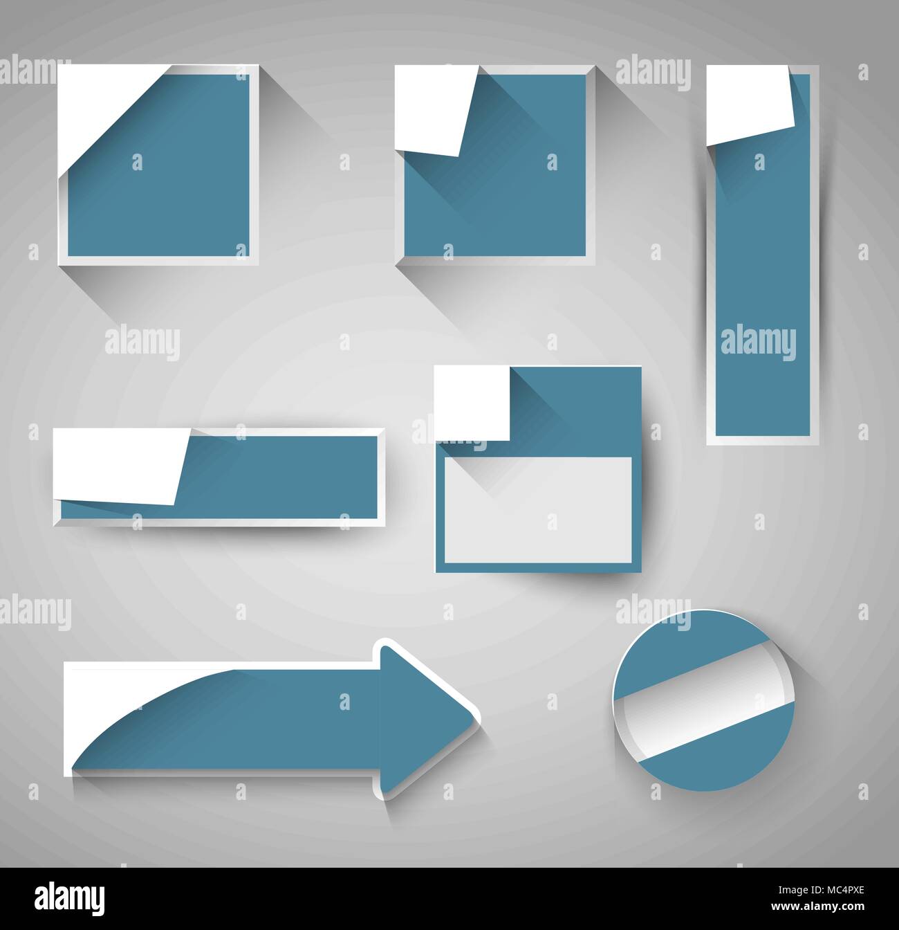 abstract stickers, tags, labels collection, design element Stock Vector ...