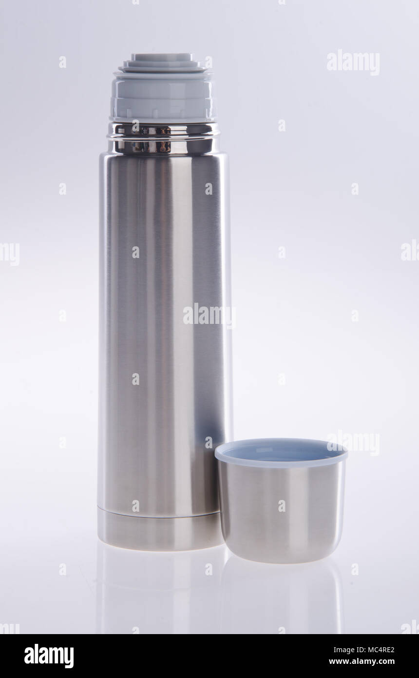 Thermo flask on the white background Stock Photo - Alamy