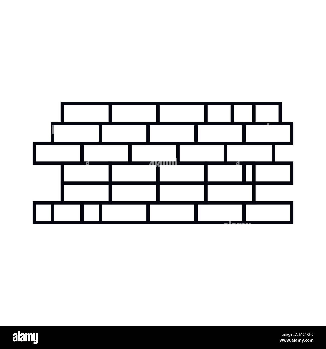 Old and new brickwork Stock Vector Images - Alamy