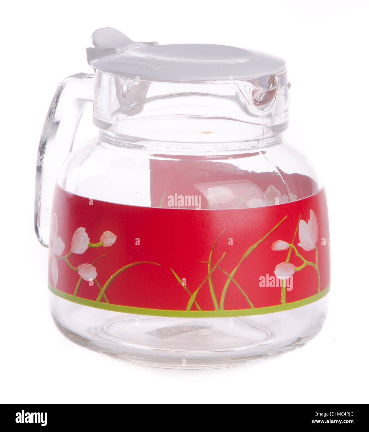 glass water jug on background Stock Photo - Alamy