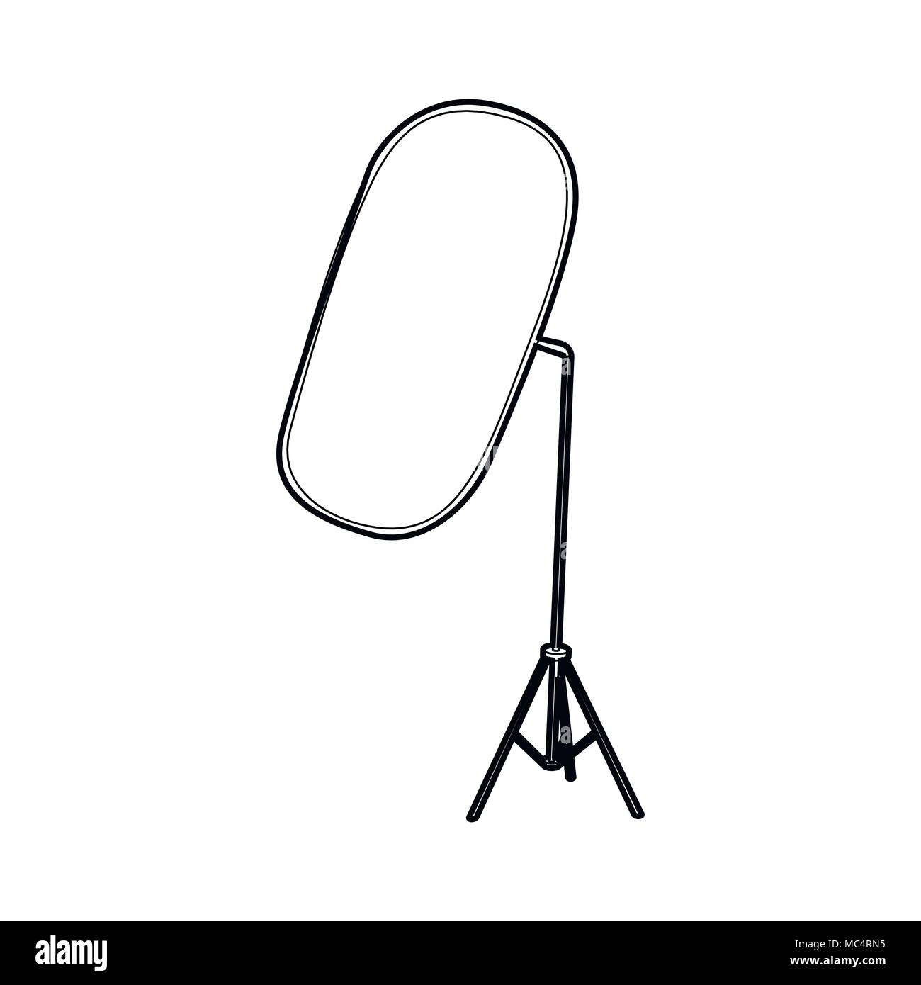 Reflector for photography icon, outline style Stock Vector Image & Art ...