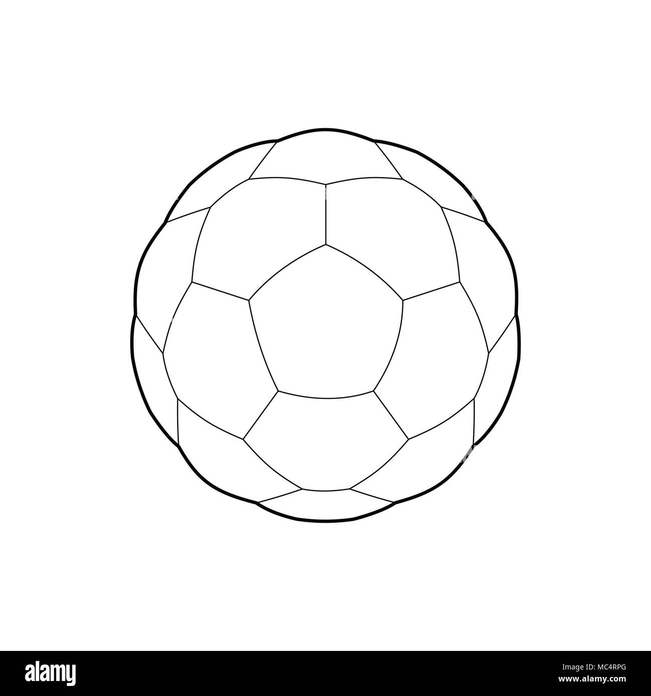 Soccer ball icon, outline style Stock Vector Image & Art - Alamy