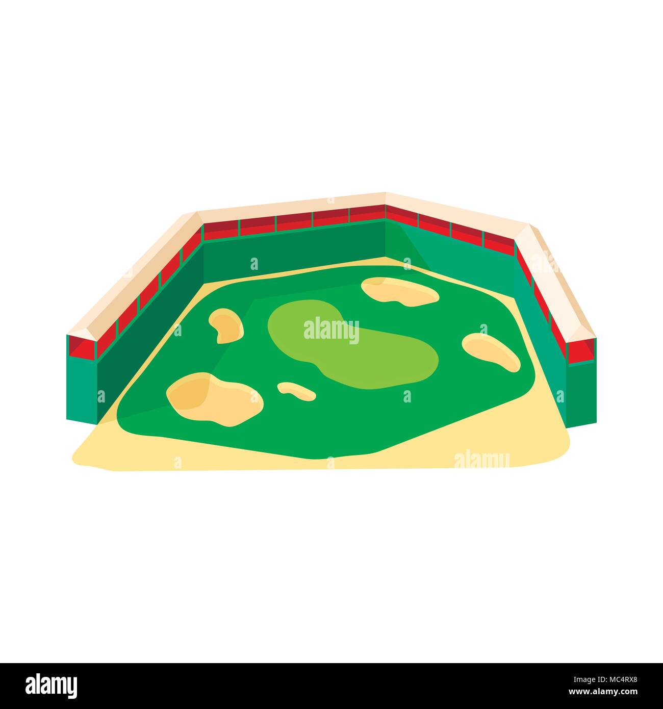 Golf course icon, cartoon style Stock Vector Image & Art - Alamy