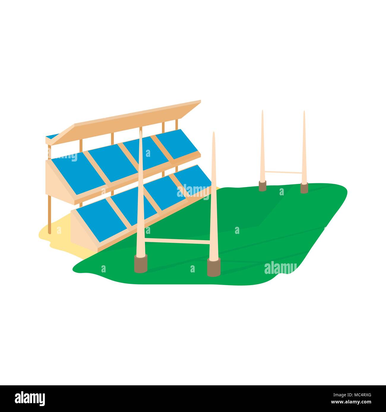 Rugby stadium icon, cartoon style Stock Vector Image & Art - Alamy