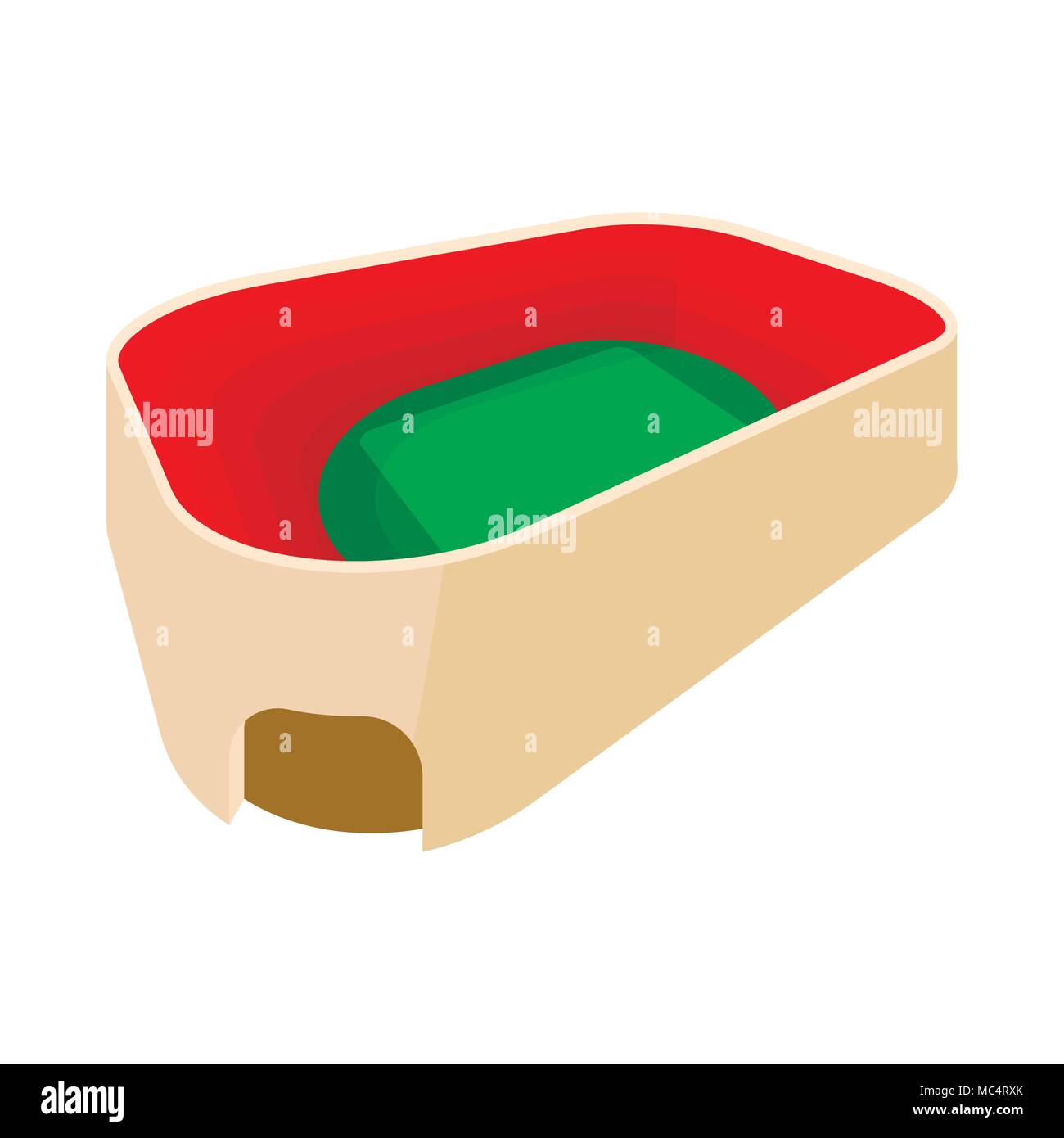Stadium with green field icon, cartoon style Stock Vector Image & Art ...