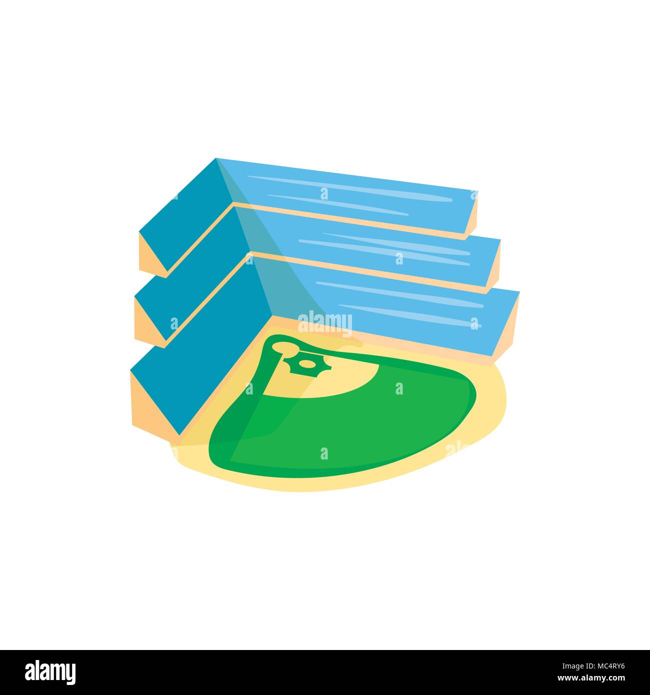 Baseball stadium icon, cartoon style Stock Vector Image & Art - Alamy