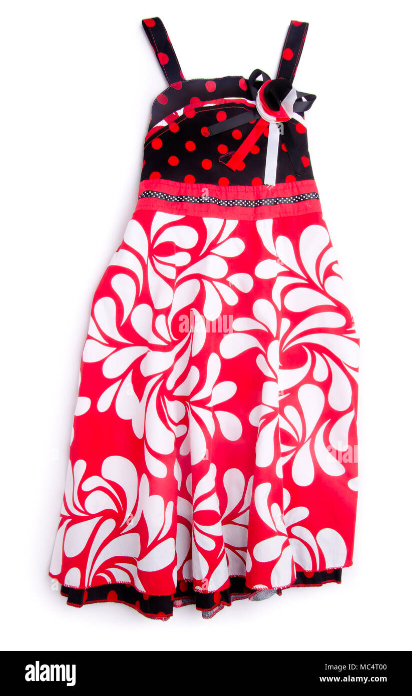 Dress for girls on the white background Stock Photo - Alamy
