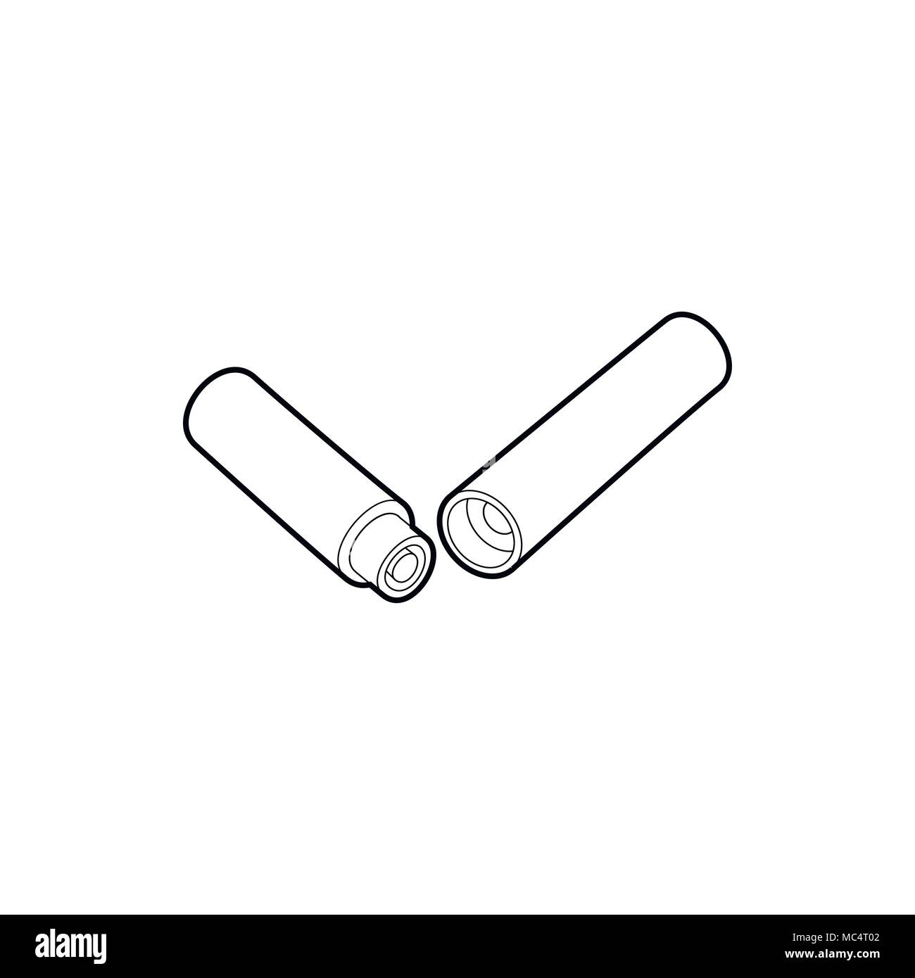 Electronic cigarette parts icon, outline style Stock Vector Image & Art ...